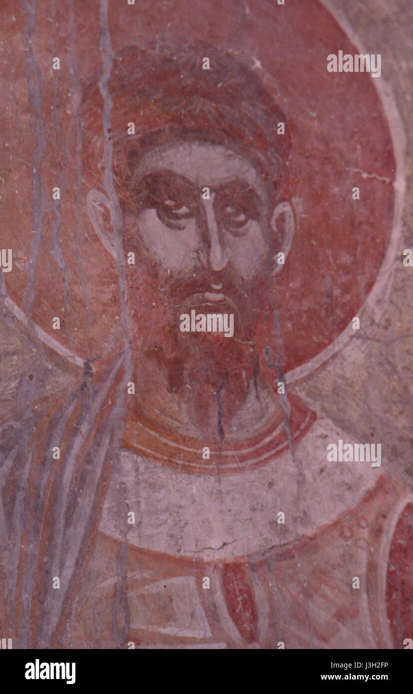 The frescos from St. Nikita Church in Banjani are religious artworks ...