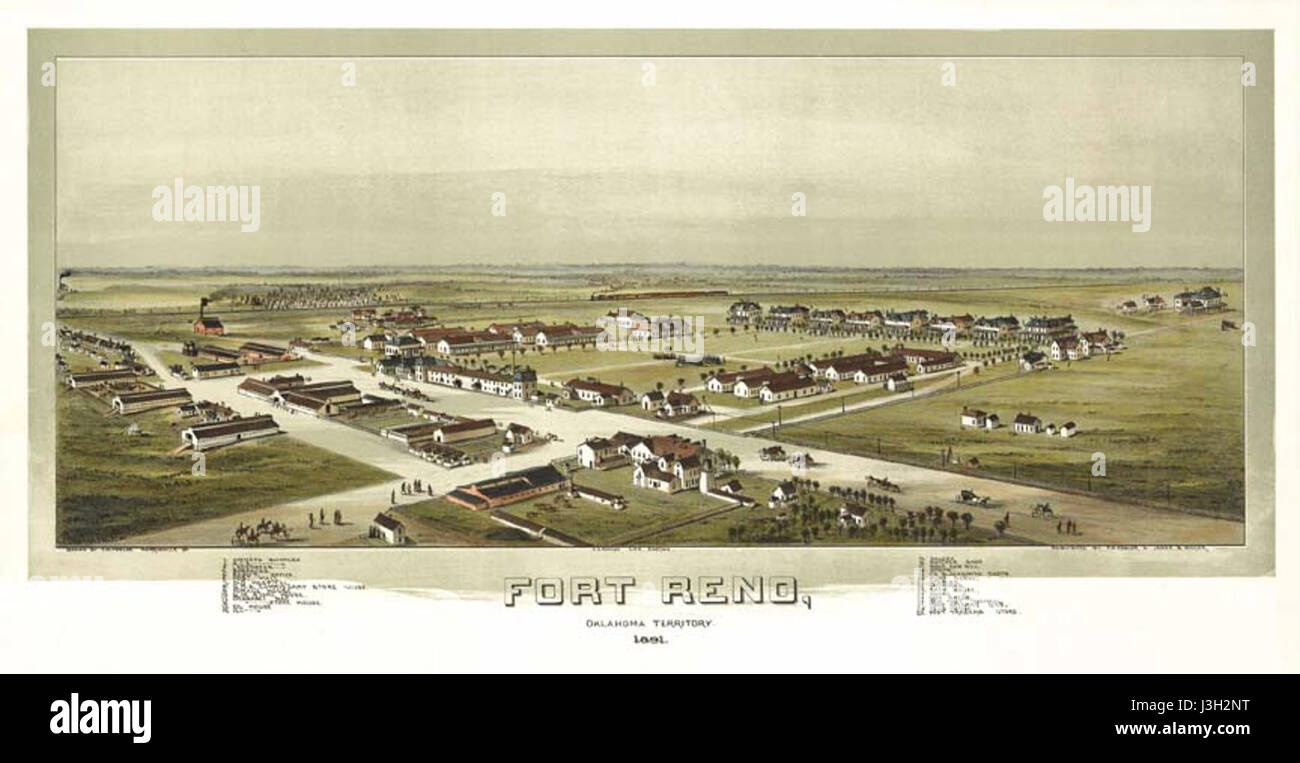 Fort reno oklahoma 1891 Stock Photo - Alamy