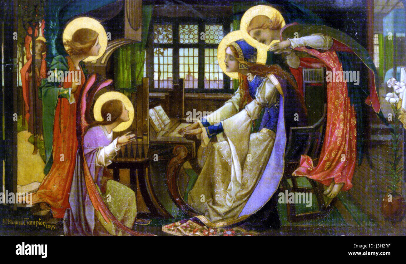 Frampton's 'Saint Cecilia' is a classical painting depicting the patron ...