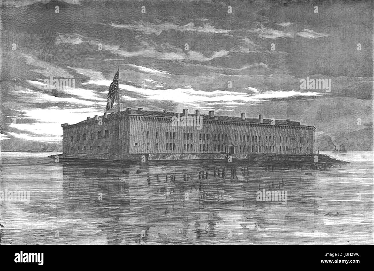 Fort sumter 1861 Black and White Stock Photos & Images - Alamy