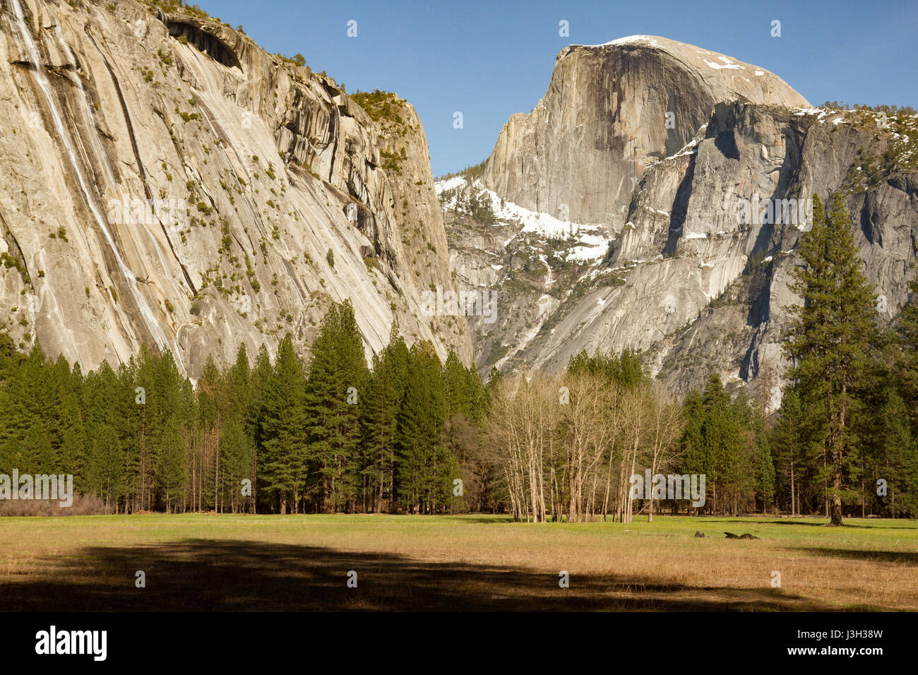 Yosemite National Park, California, USA. Color landscape photo of Cooks ...