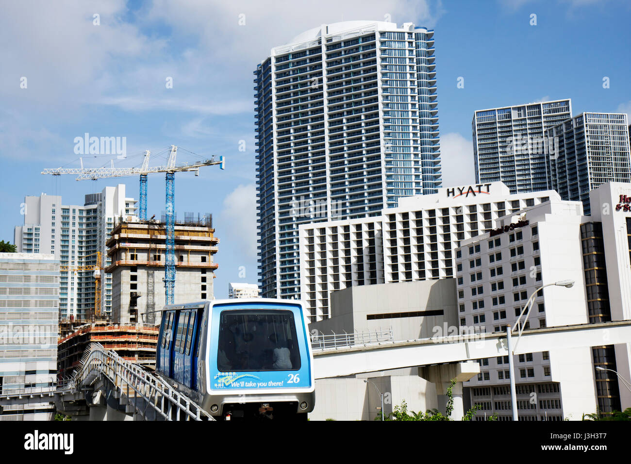 High rise skyscraper skyscrapers building buildings hyatt hi-res stock ...