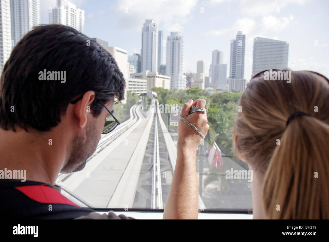 Miami florida metromover people mover hi-res stock photography and ...