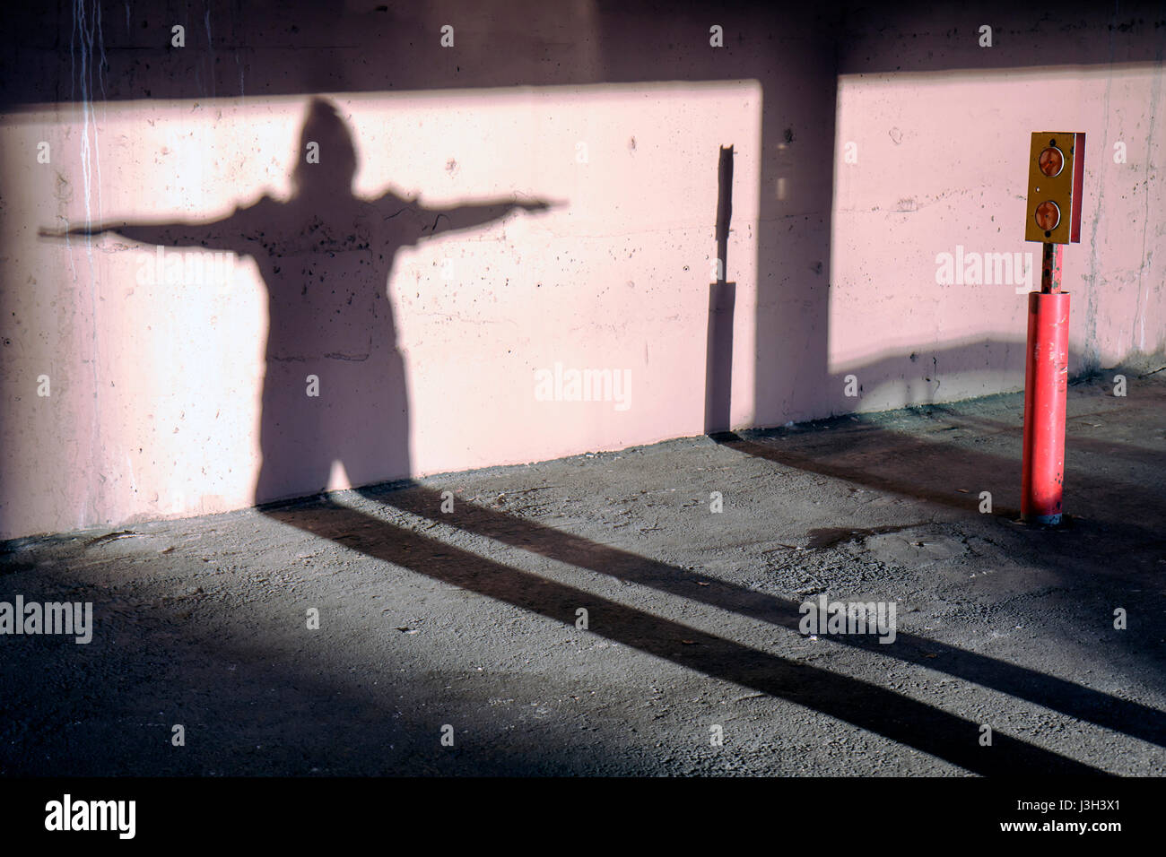 Human shadow on beach hi-res stock photography and images - Alamy