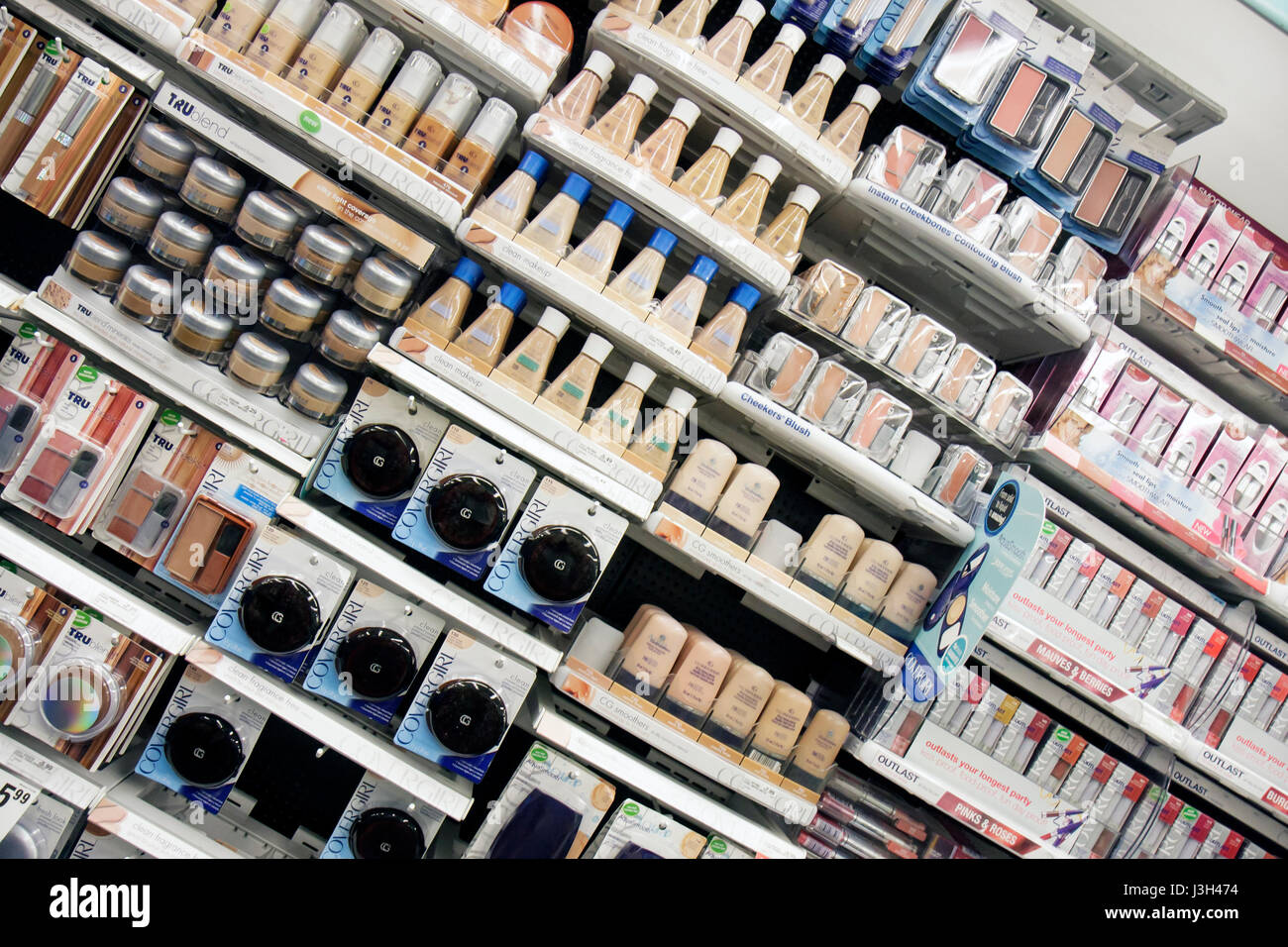 Beauty products on shelves hi-res stock photography and images - Alamy