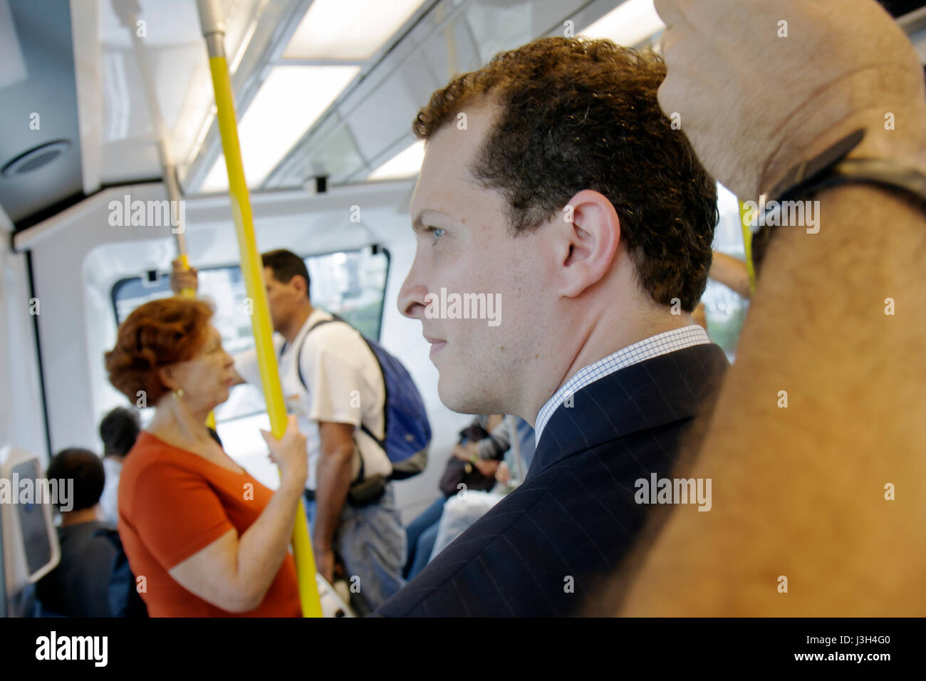 Lady holding pole hi-res stock photography and images - Alamy