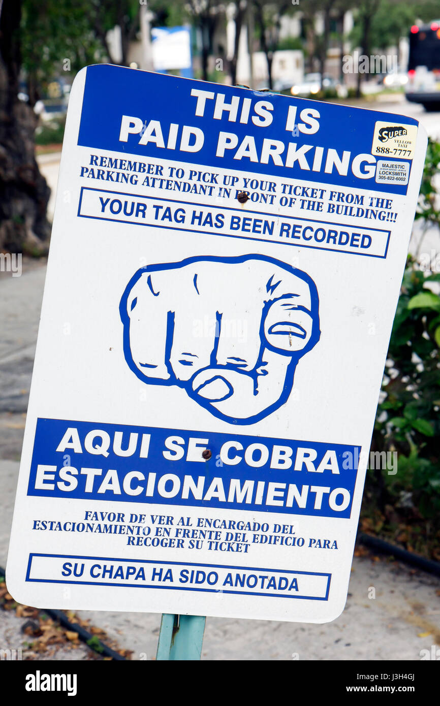 Bilingual Warning Sign High Resolution Stock Photography and Images - Alamy