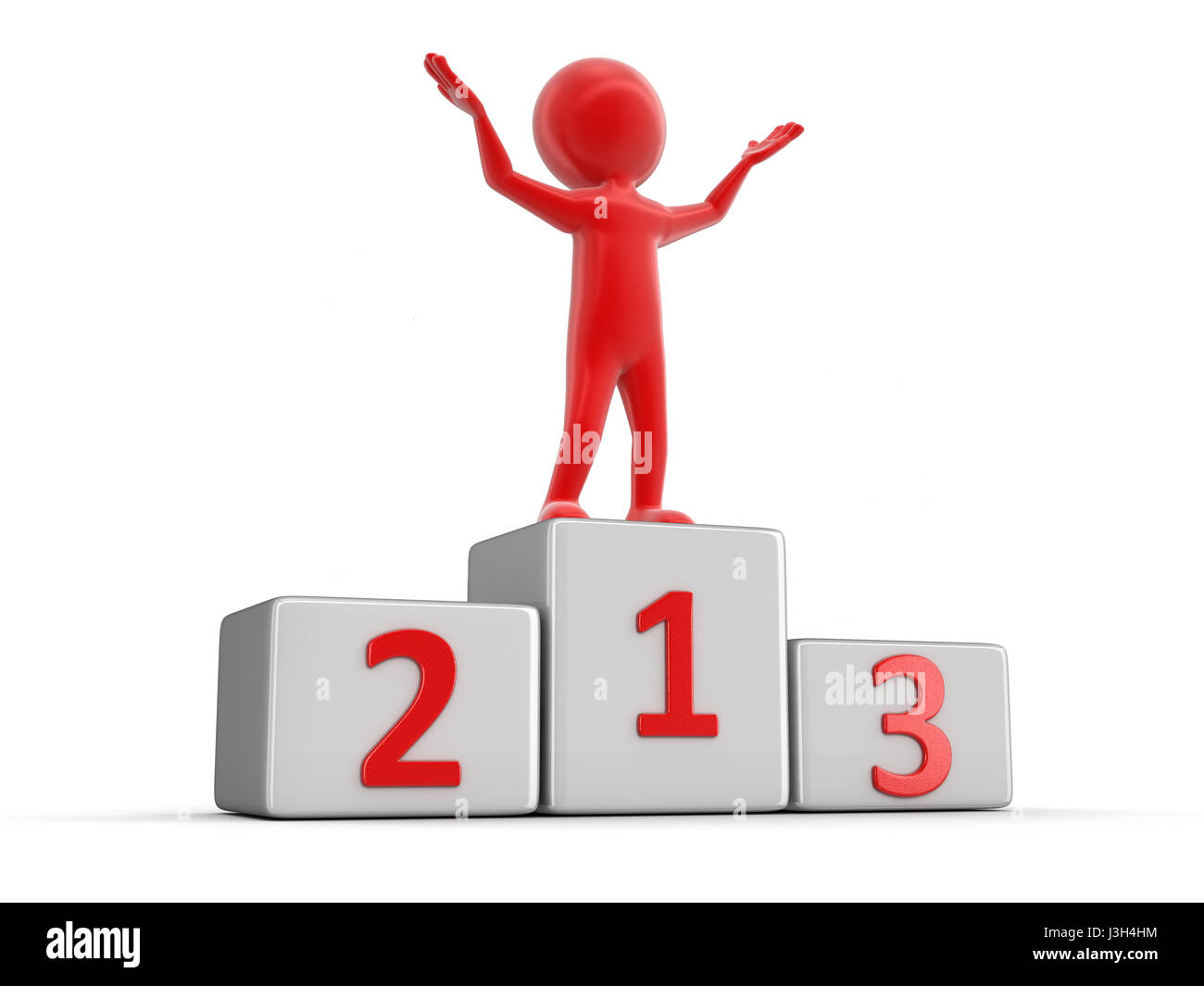 3d podium with winners. Image with clipping path Stock Photo - Alamy