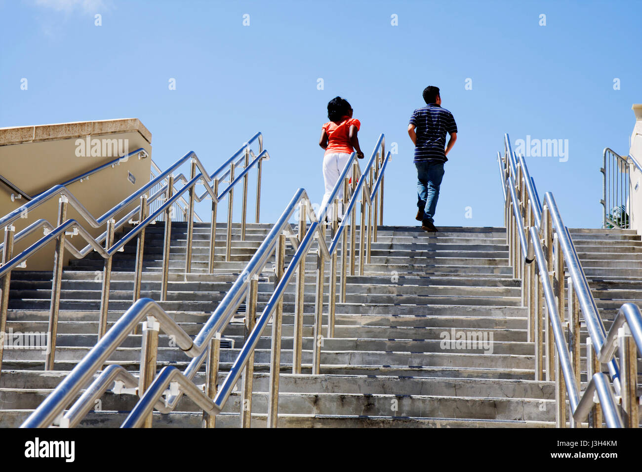 Students climbing stairs staircase hi-res stock photography and images ...