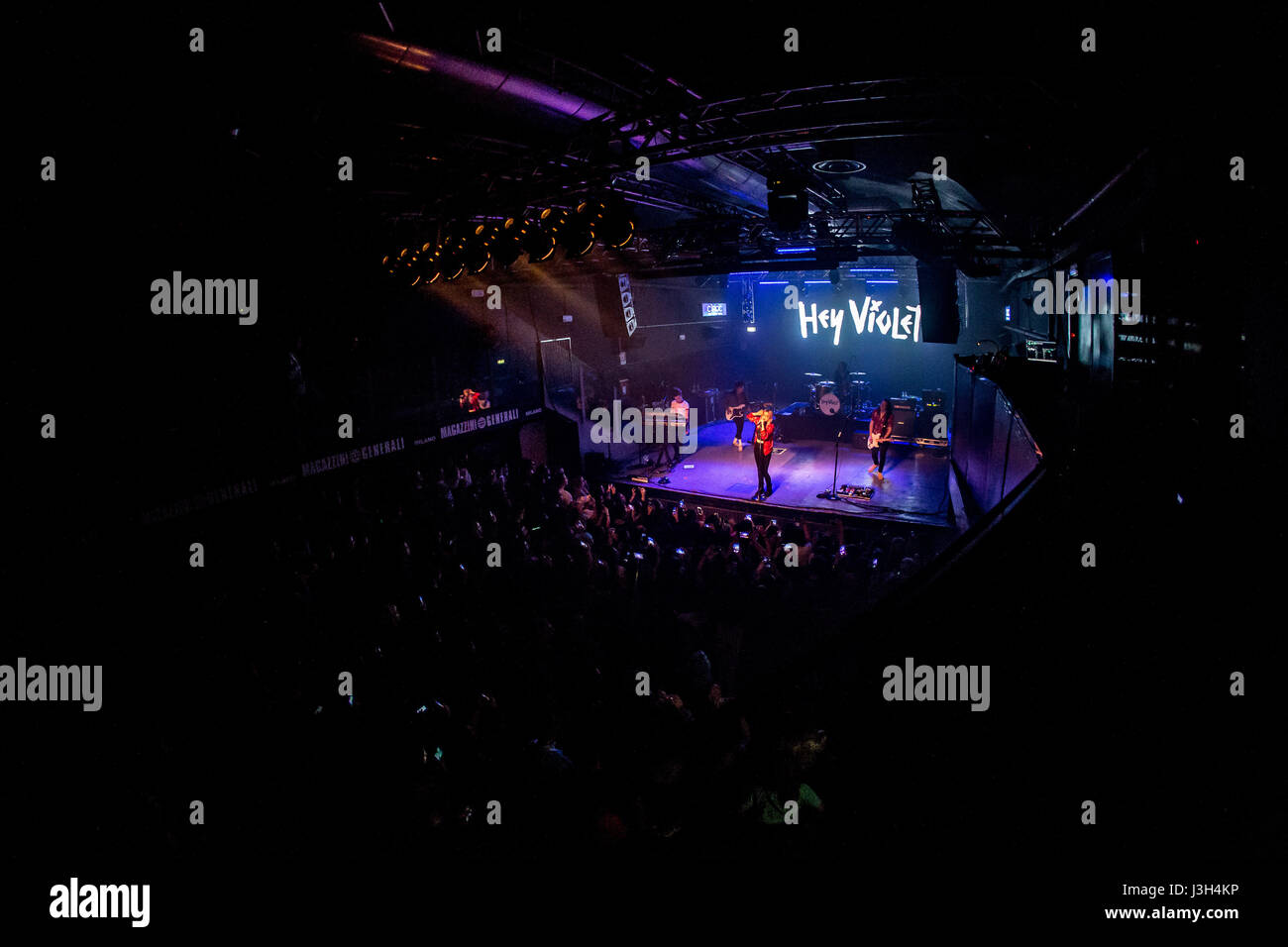 Milan, Italy. 04th May, 2017. American rock band Hey Violet performs ...