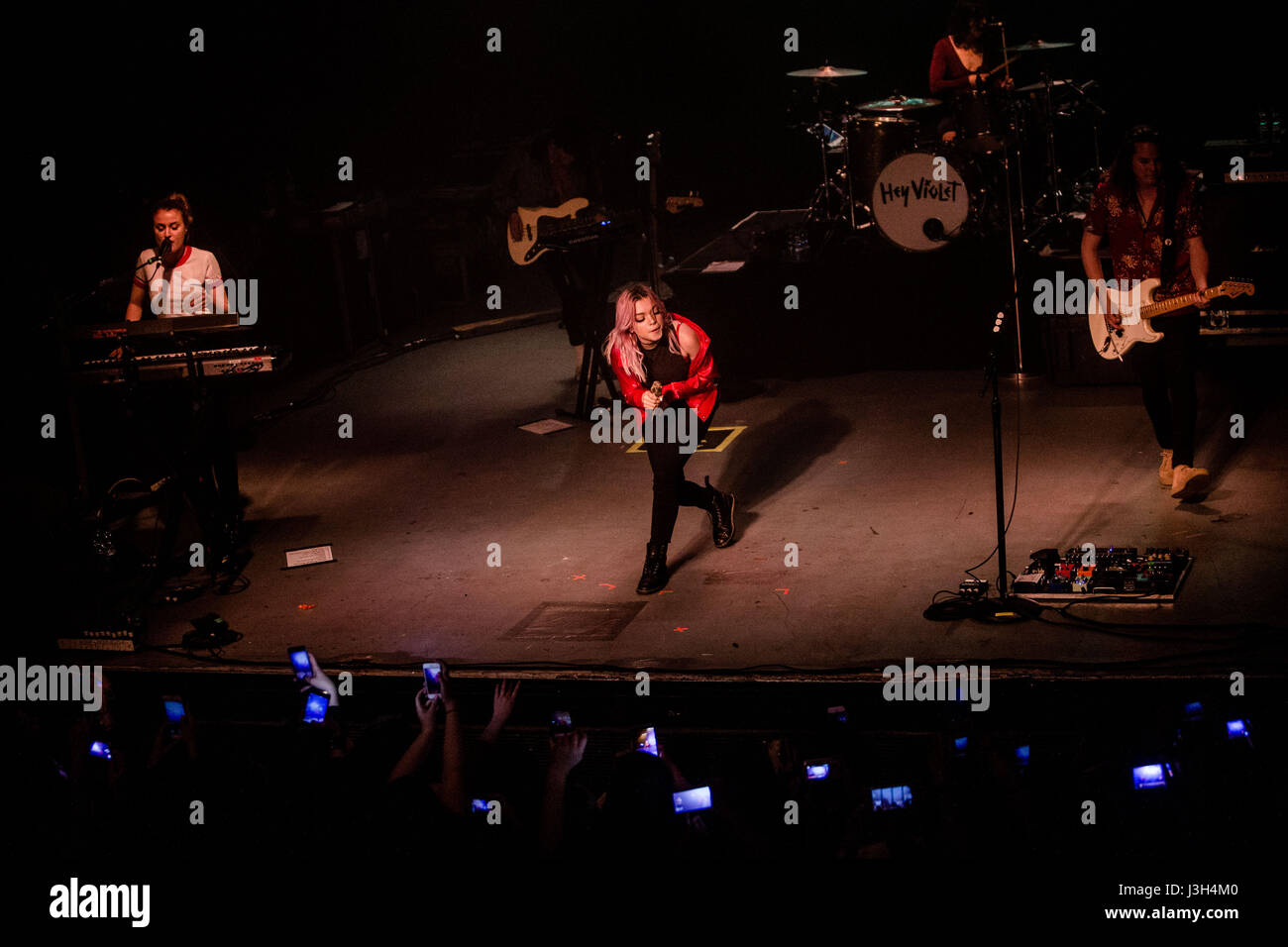 Milan, Italy. 04th May, 2017. American rock band Hey Violet performs ...