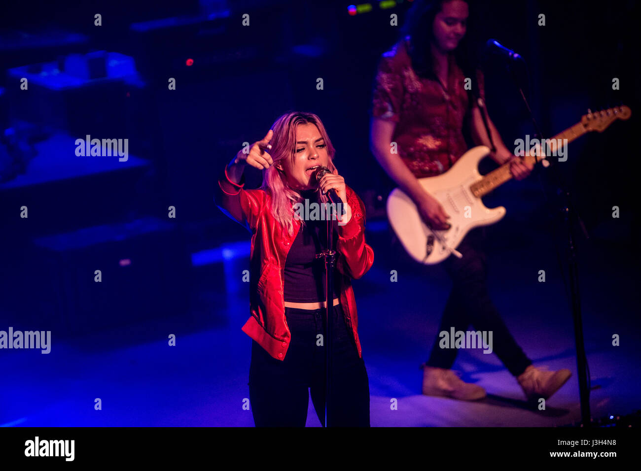Milan, Italy. 04th May, 2017. American rock band Hey Violet performs ...