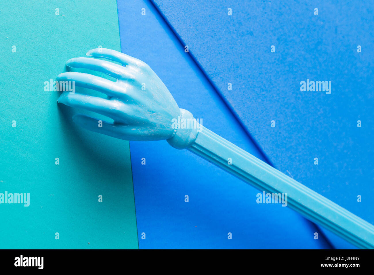 Her Life in Shades of Blue: Still Life of a plastic mini hand placed in ...