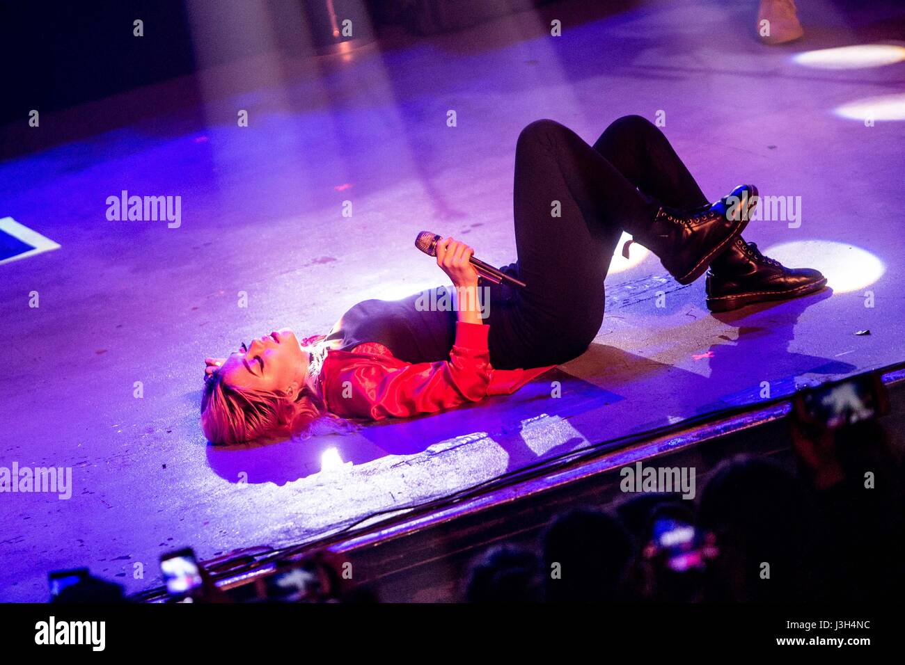 Milan, Italy. 04th May, 2017. American rock band Hey Violet performs ...