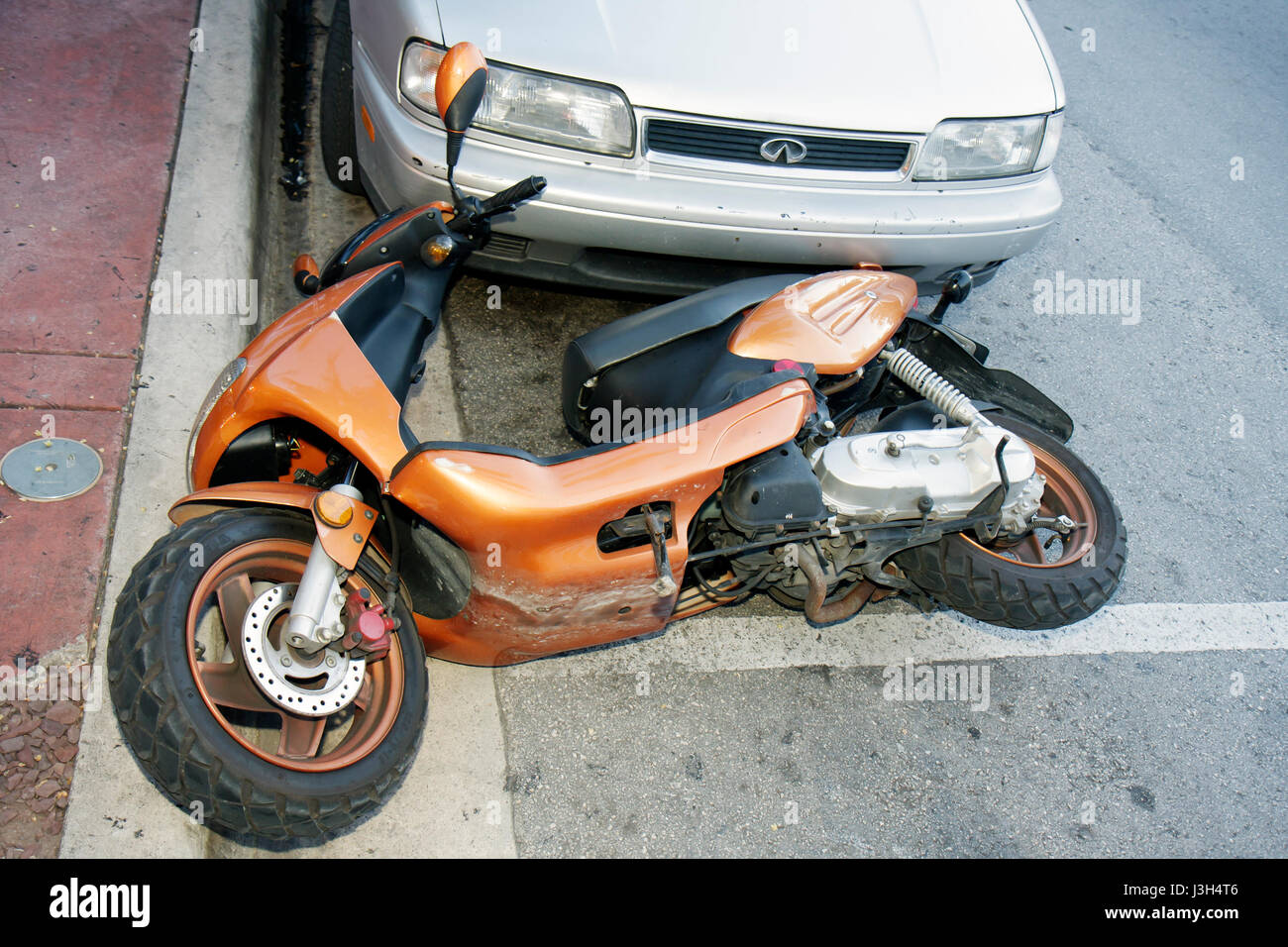 Miami Beach Florida,Washington Avenue,parked motor scooter scooters ...