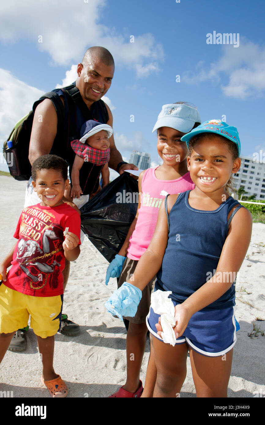 Miami Beach Florida,Lummus Park,International Coastal Cleanup,volunteer ...
