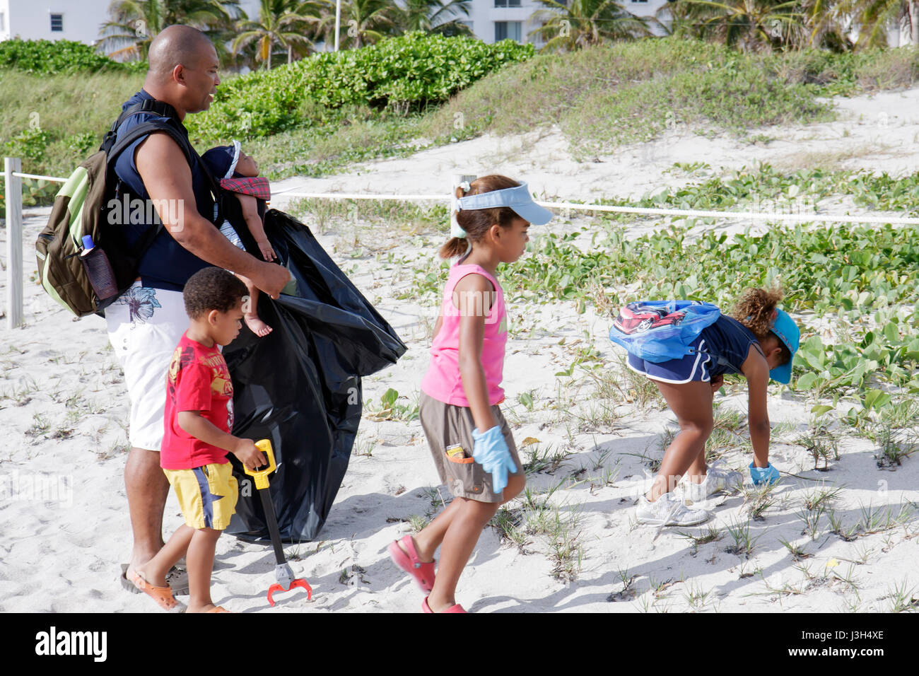 Miami Beach Florida,Lummus Park,International Coastal Cleanup,volunteer ...