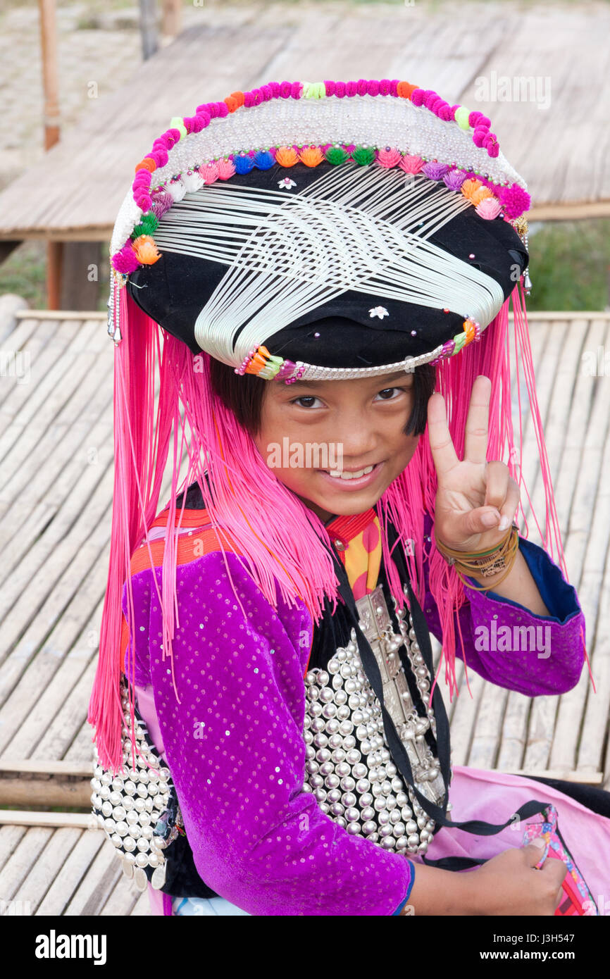 Lisu hilltribe girl people hi-res stock photography and images - Alamy