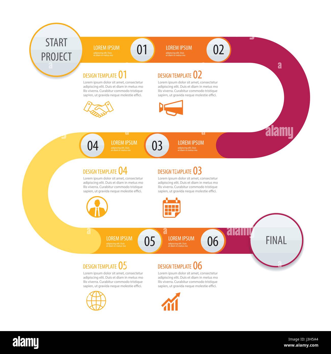 Infographic Timeline Excel Timeline Cycle Visual Charts Presentation