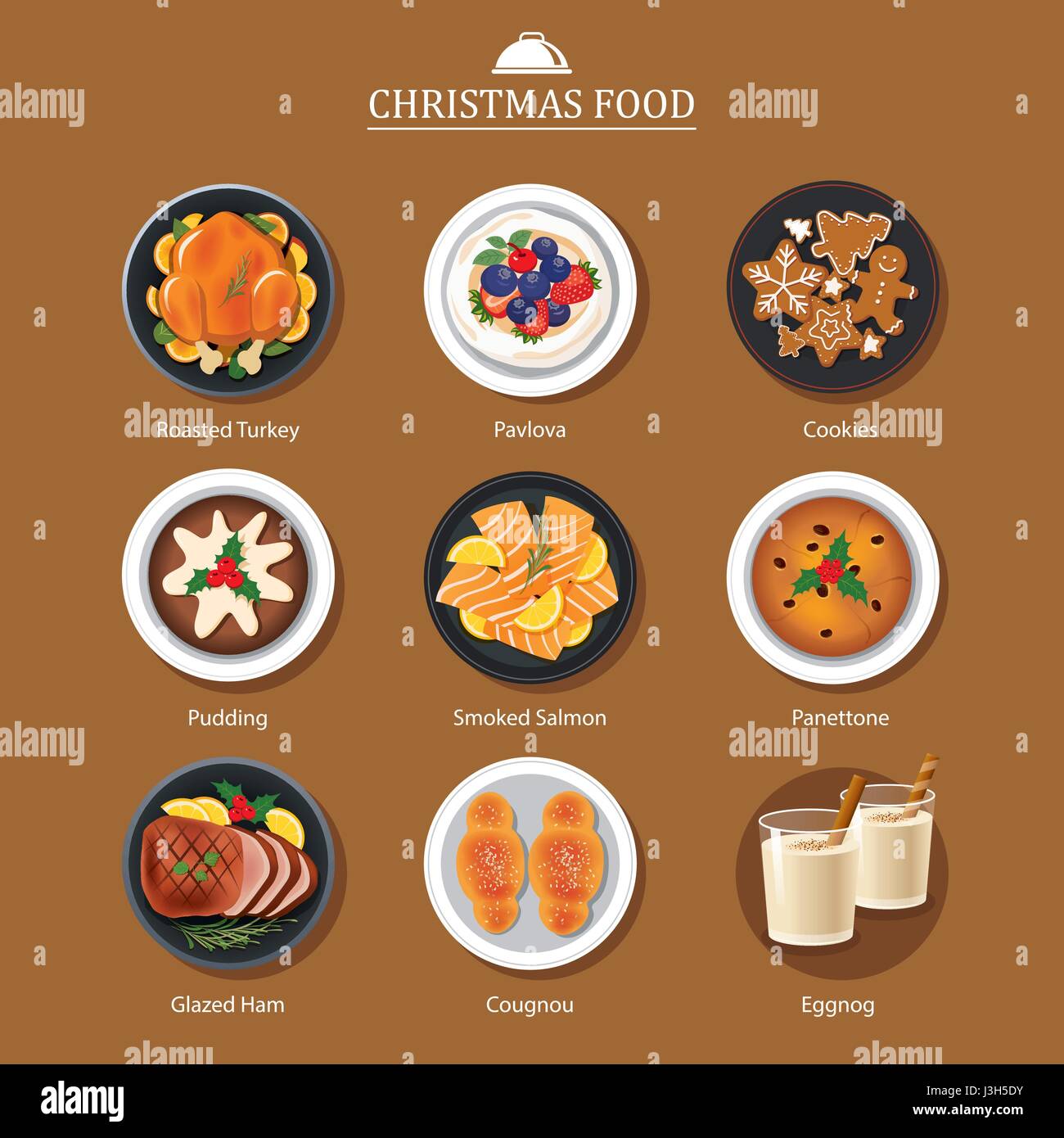 Ginger gingerbread cooked Stock Vector Images - Alamy