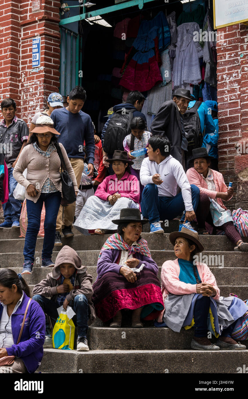 Peruvian people in Ayacucho city, Peru Stock Photo - Alamy