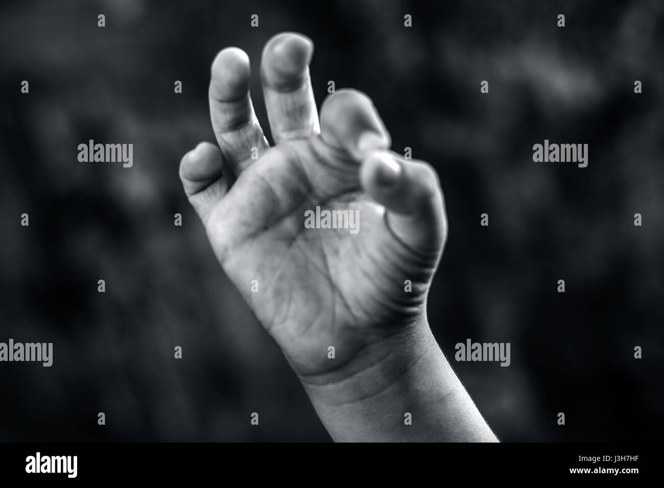 hand pointing up okay, yes, accepting hand sign,Nice! Stock Photo - Alamy