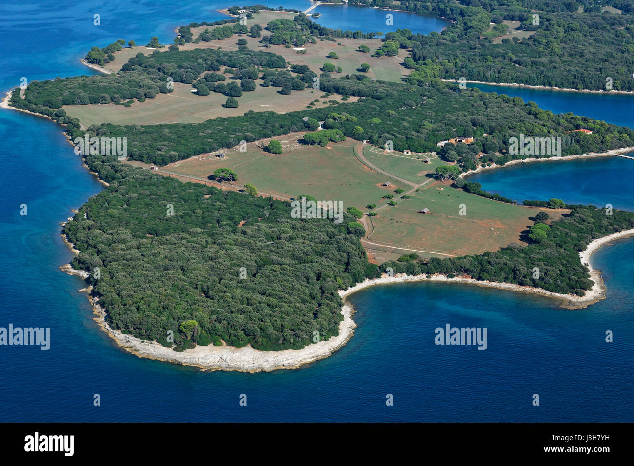 Aerial view of Brijuni National Park, Croatia Stock Photo - Alamy