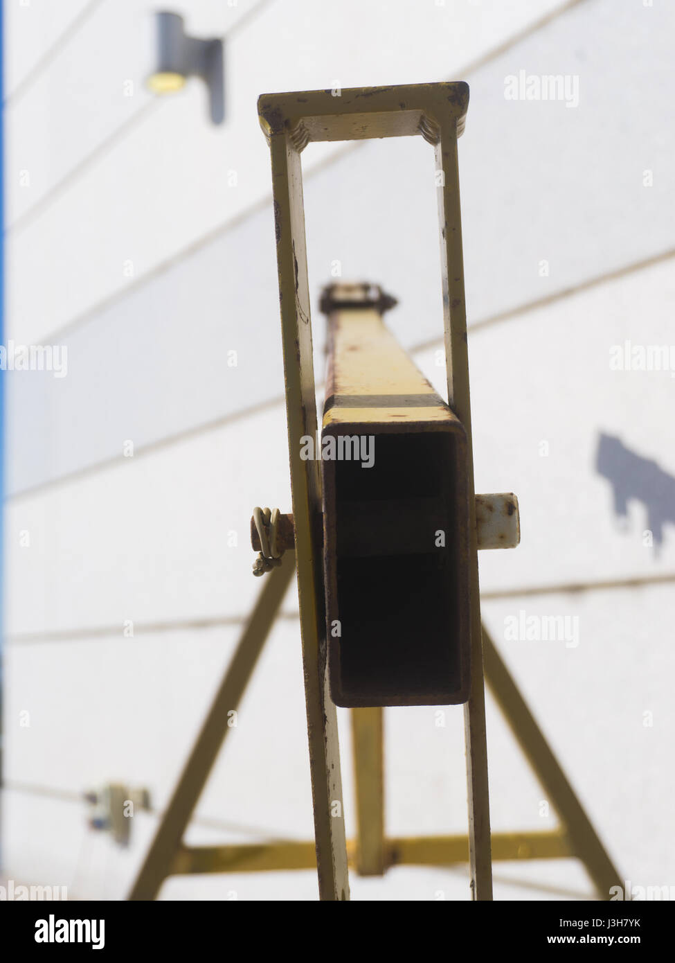 Crane for Window cleaning or object lifting Stock Photo - Alamy