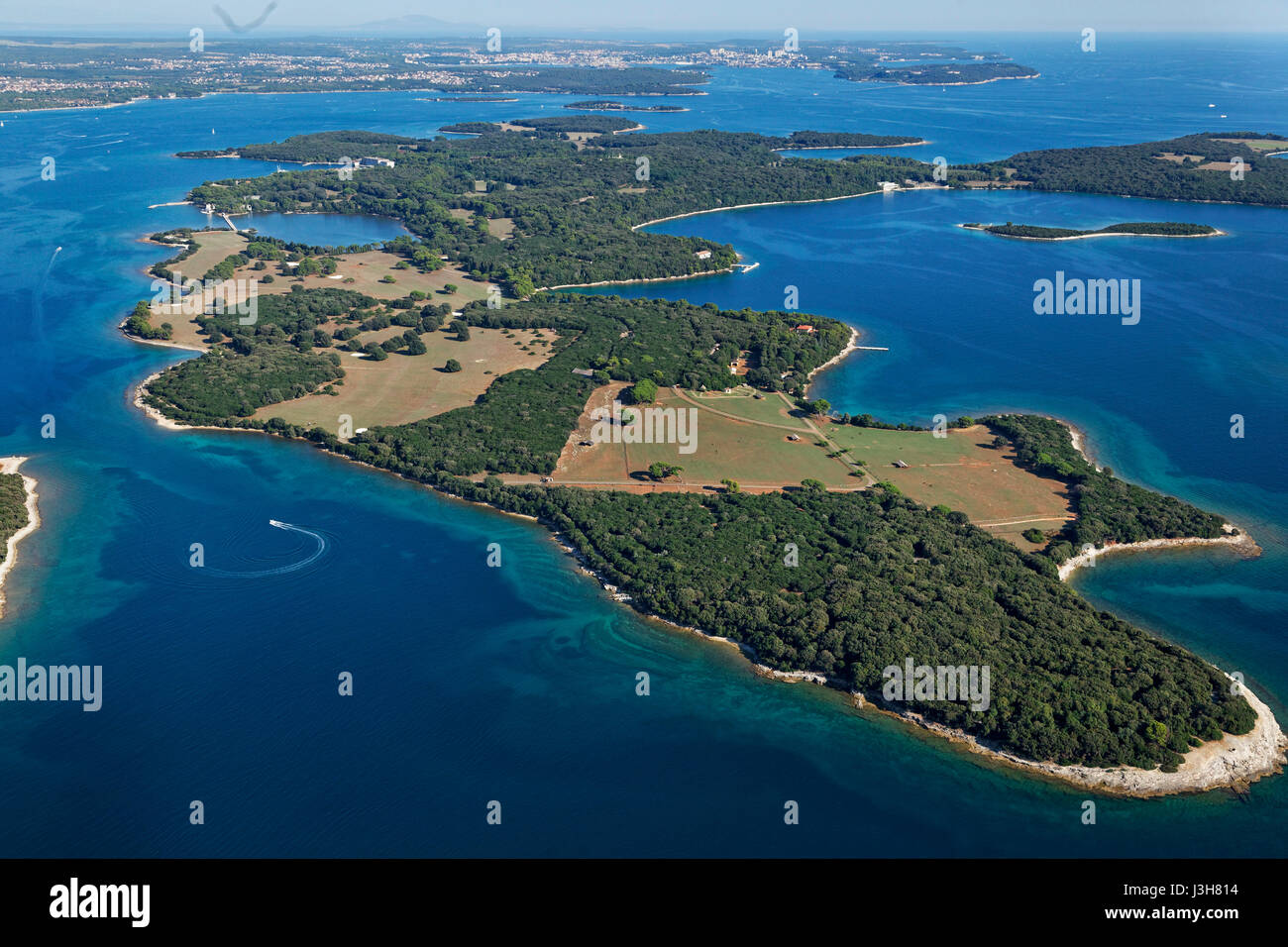 Aerial view of Brijuni National Park, Croatia Stock Photo - Alamy