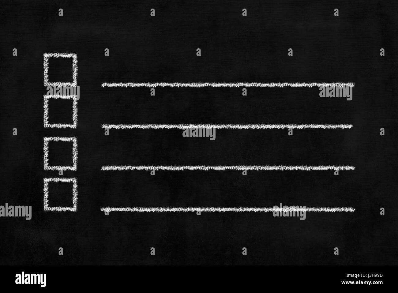 Chalkboard Check Box Background Stock Photo - Alamy