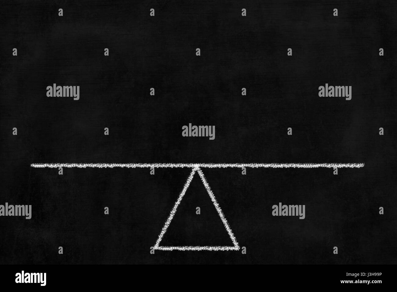 Balance Drawing on Chalkboard Stock Photo - Alamy