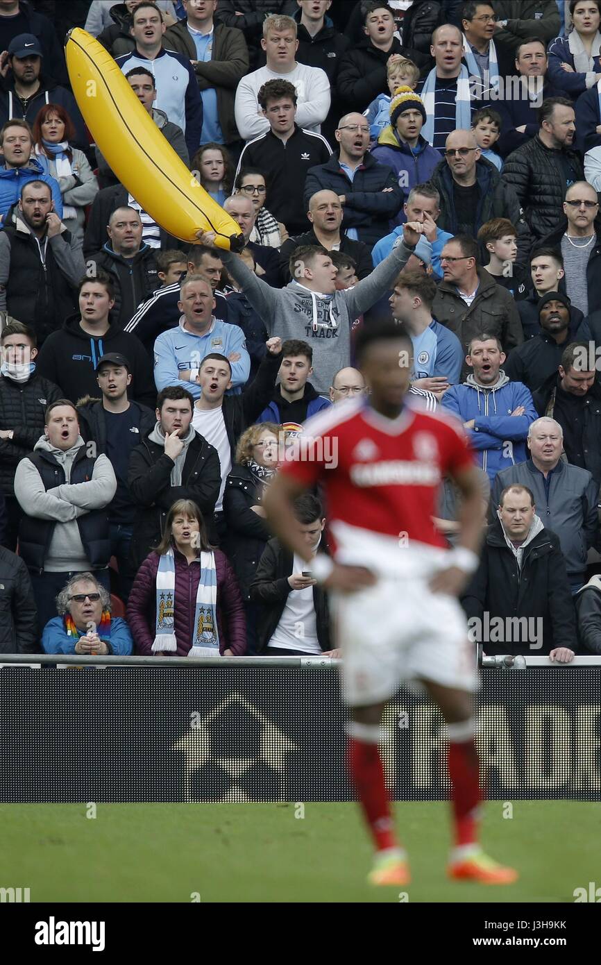INFLATABLE BANANA ADAMA TRAORE MIDDLESBROUGH FC V MIDDLESBROUGH FC V ...
