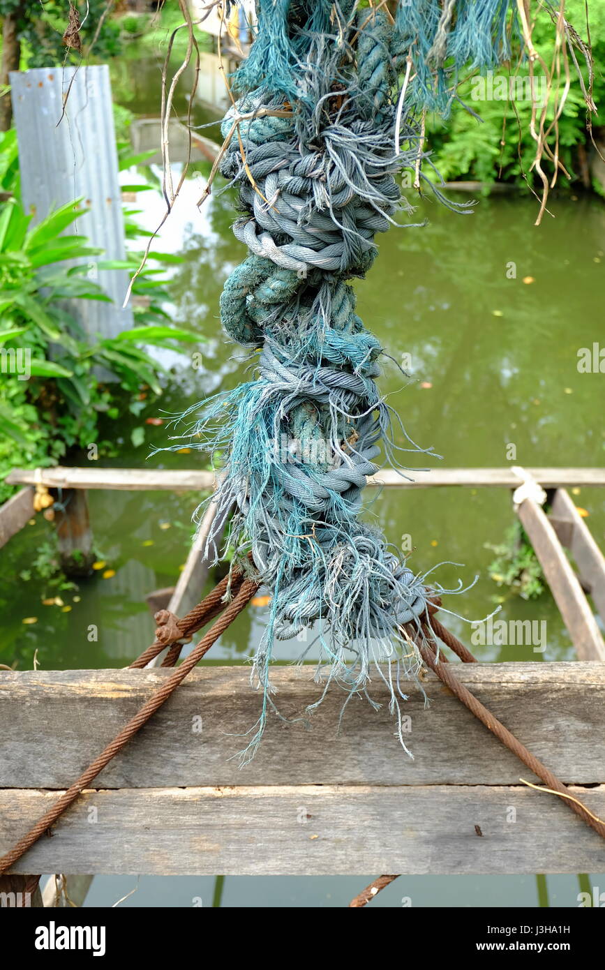 Old Rope Knot Stock Photo - Alamy