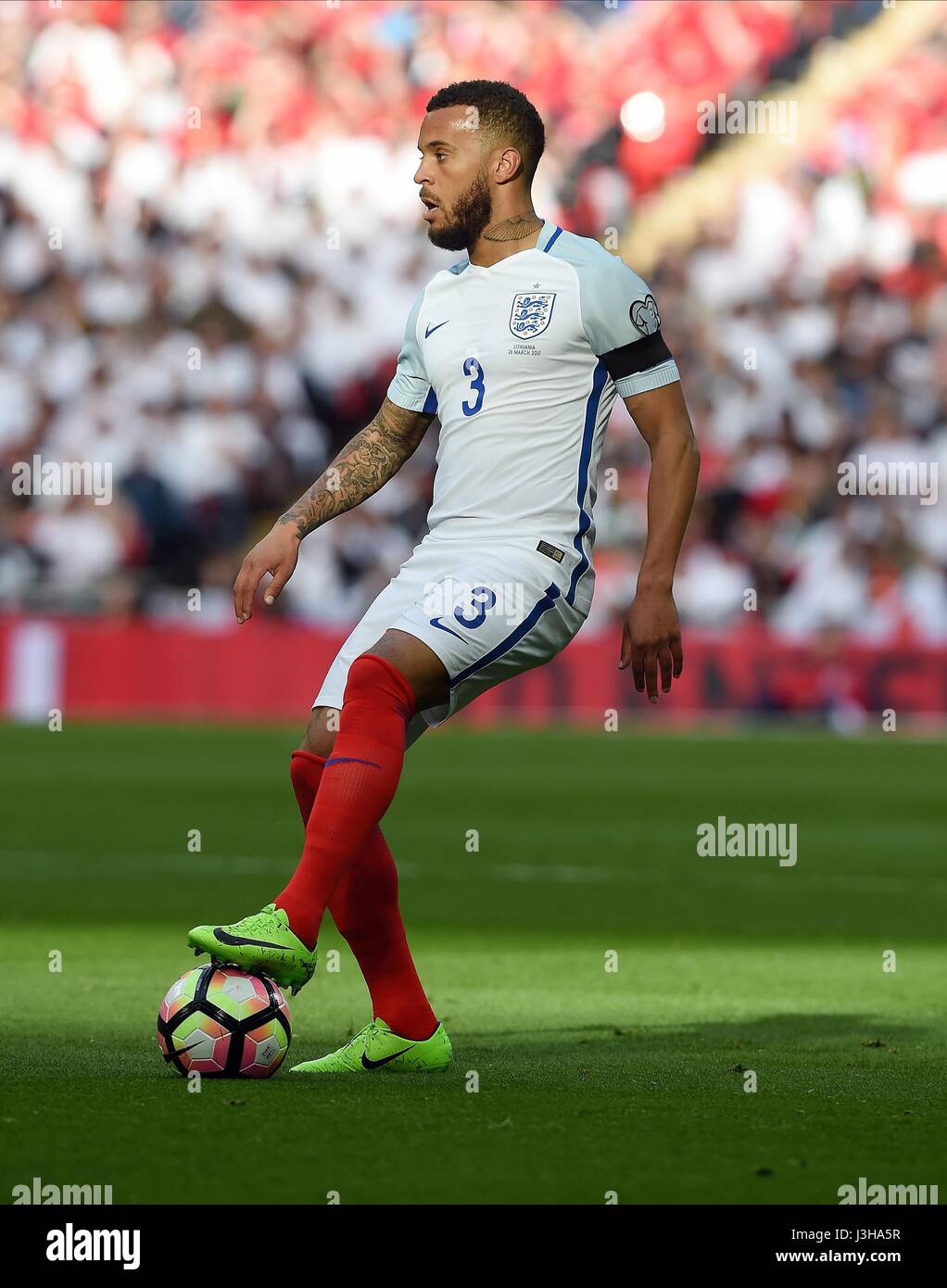 RYAN BERTRAND OF ENGLAND ENGLAND V LITHUANIA WEMBLEY STADIUM LONDON ...