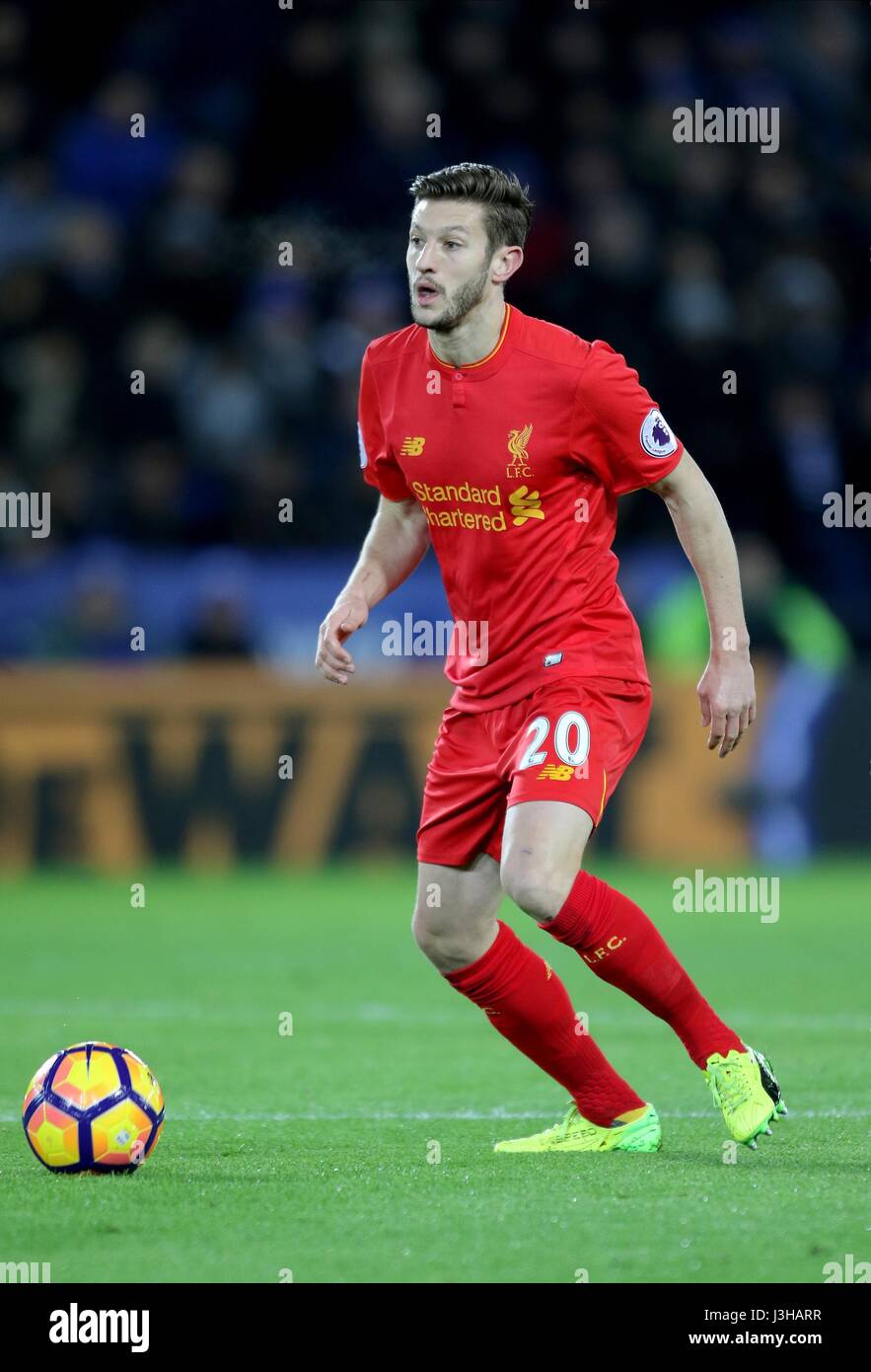 ADAM LALLANA LIVERPOOL FC KING POWER STADIUM LEICESTER ENGLAND 27 ...