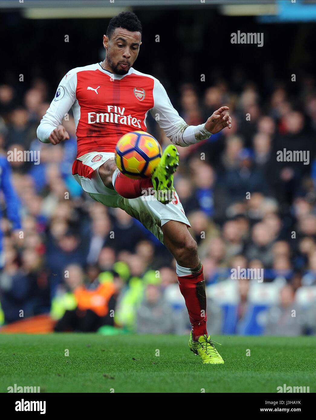 FRANCIS COQUELIN OF ARSENAL CHELSEA V ARSENAL STAMFORD BRIDGE STADIUM ...