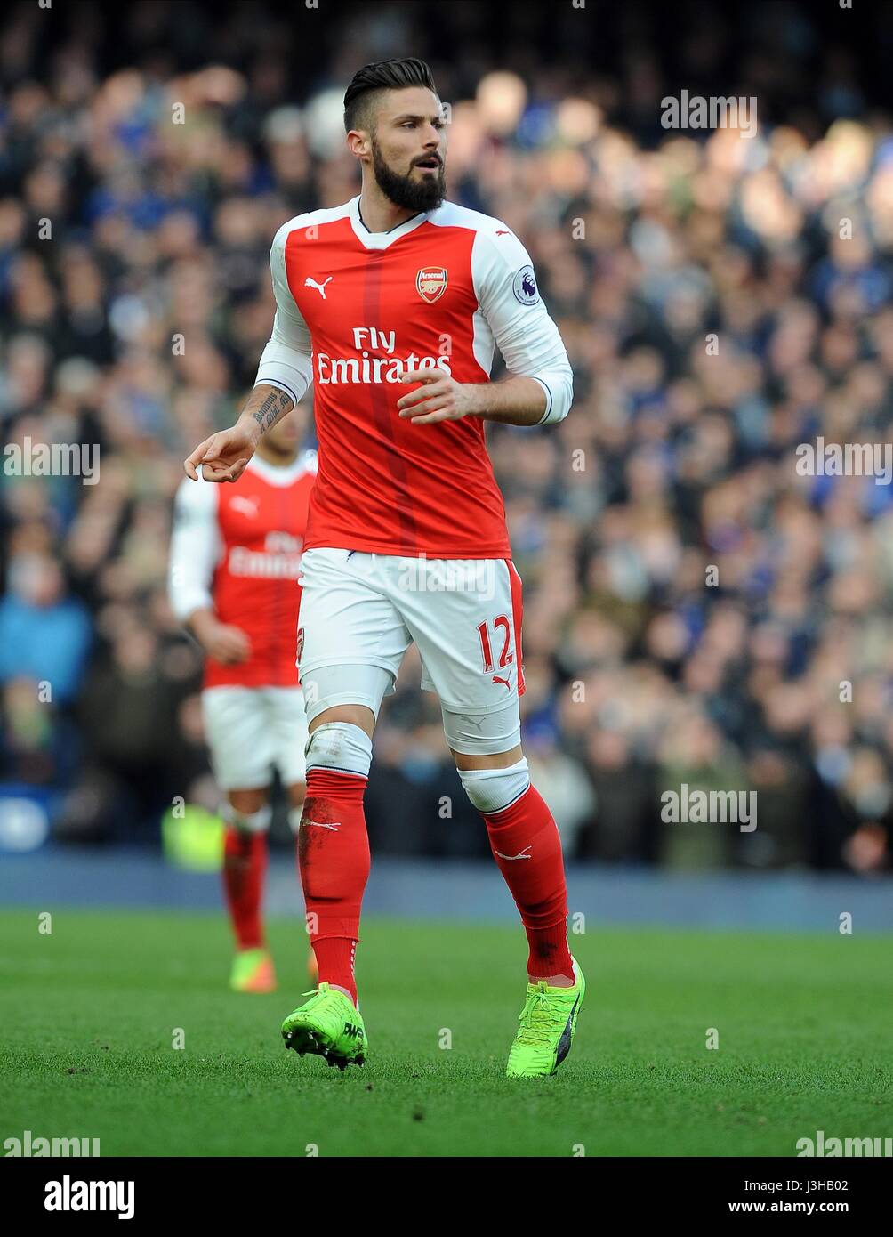 OLIVIER GIROUD OF ARSENAL CHELSEA V ARSENAL STAMFORD BRIDGE STADIUM ...