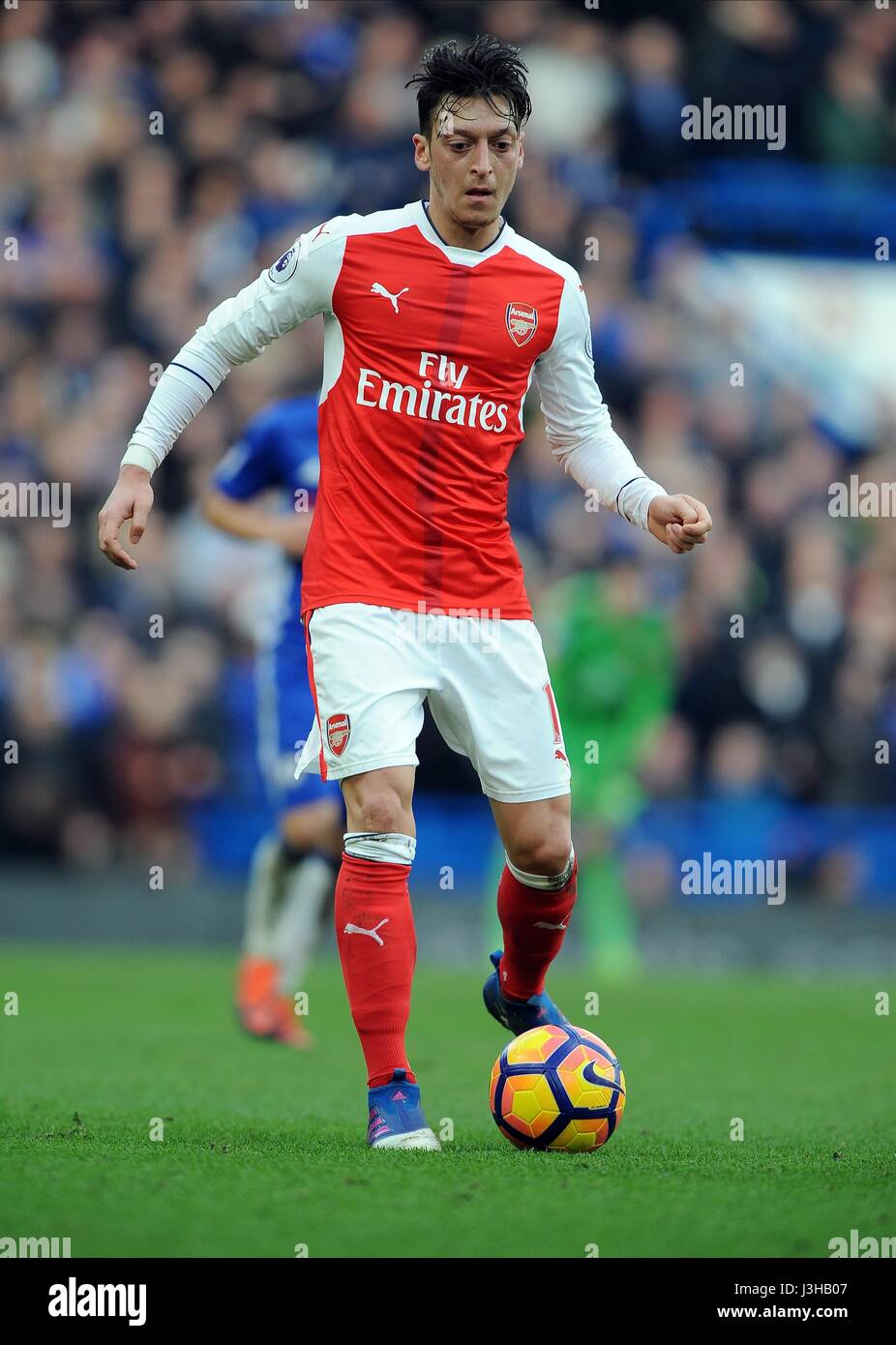 MESUT OZIL OF ARSENAL CHELSEA V ARSENAL STAMFORD BRIDGE STADIUM LONDON ...