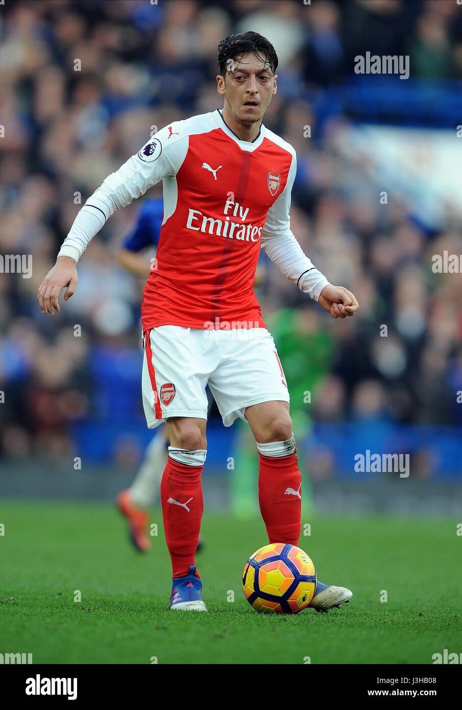 MESUT OZIL OF ARSENAL CHELSEA V ARSENAL STAMFORD BRIDGE STADIUM LONDON ...