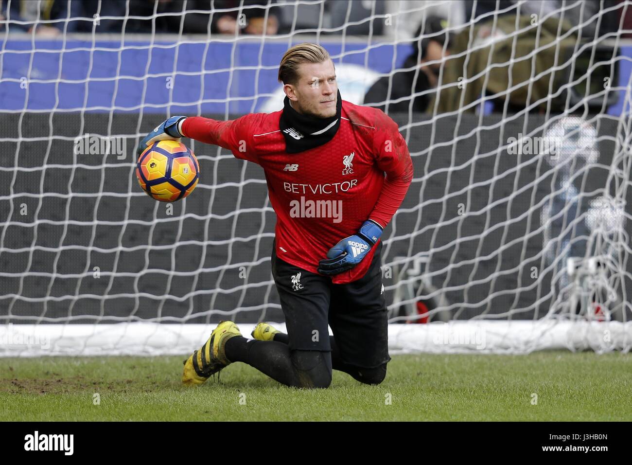 LORIS KARIUS LIVERPOOL FC 2017 Stock Photo - Alamy