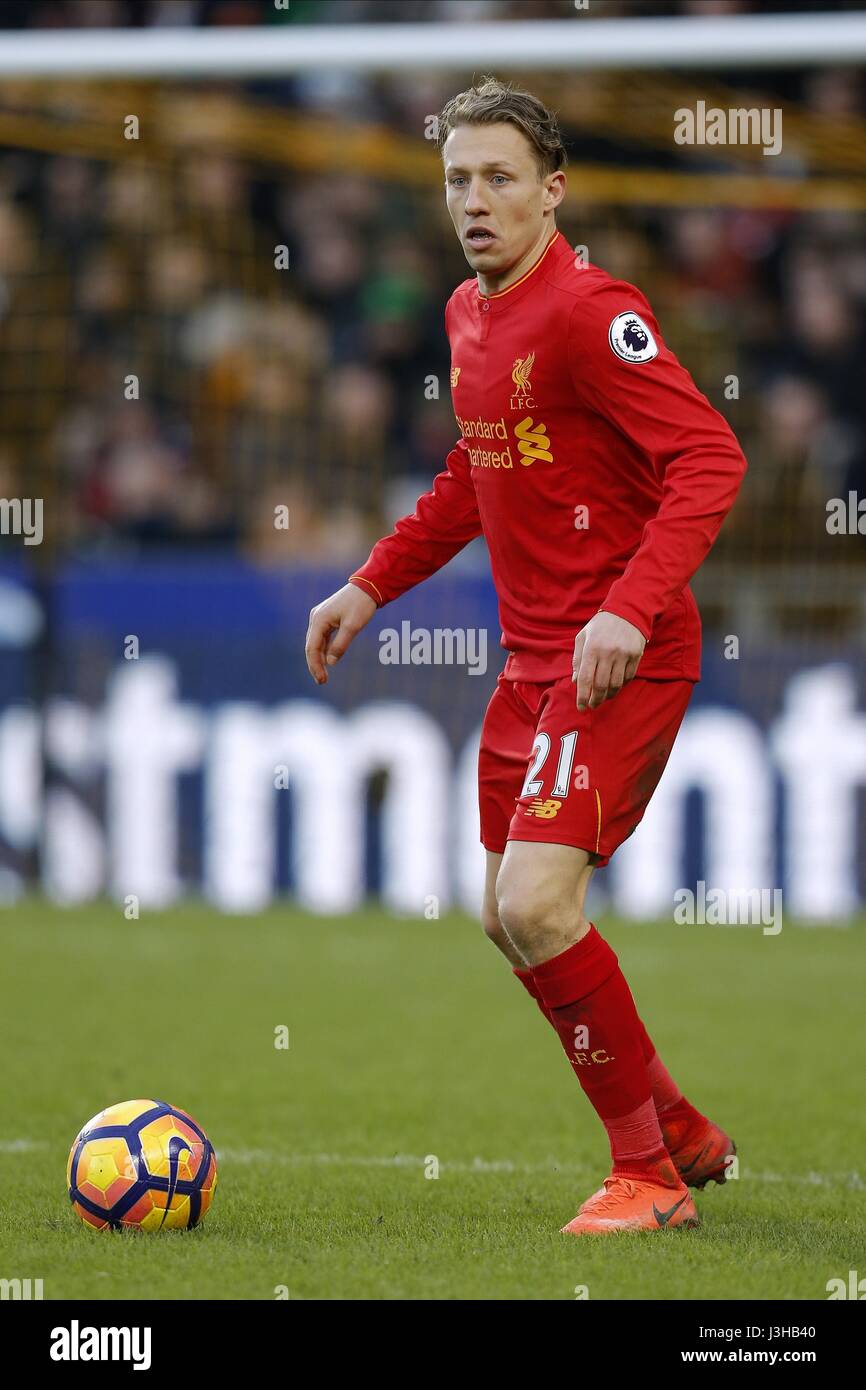 LUCAS LIVERPOOL FC LIVERPOOL FC HULL ENGLAND 04 February 2017 Stock ...