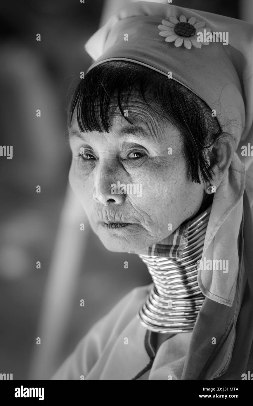Myanmar portraits Black and White Stock Photos & Images - Alamy