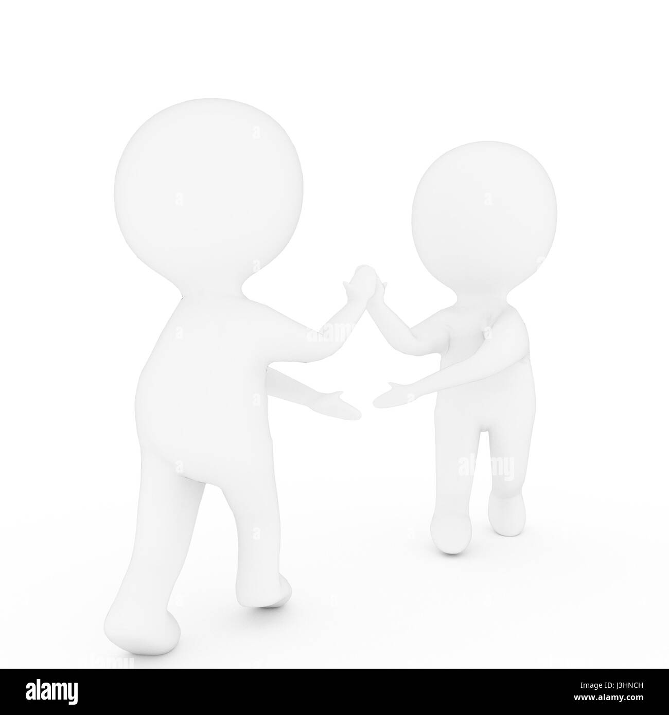 3d small people hand shake High Resolution Stock Photography and Images ...