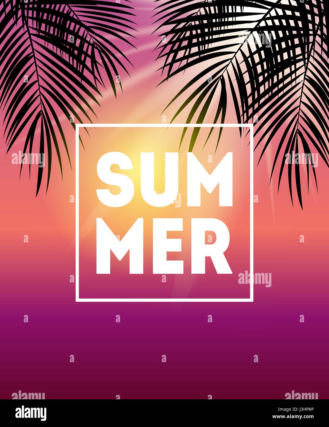 Summer Natural Placard, Poster, Flyer or Invitation Background w Stock ...