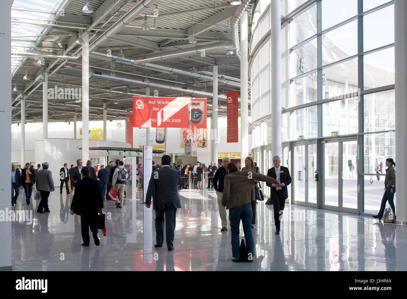 Germany, Cologne, the exhibition center in the district Deutz, foyer of ...
