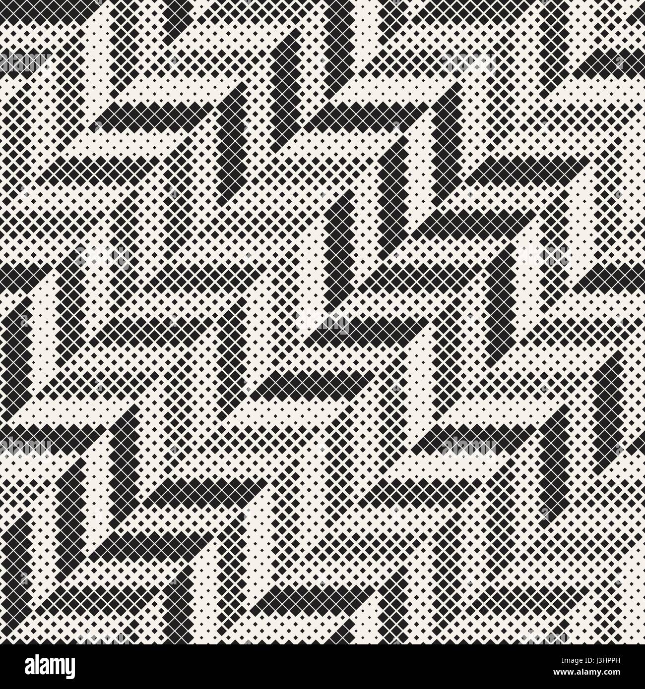 Seamless Irregular Geometric Pattern. Abstract Black and White Modern ...
