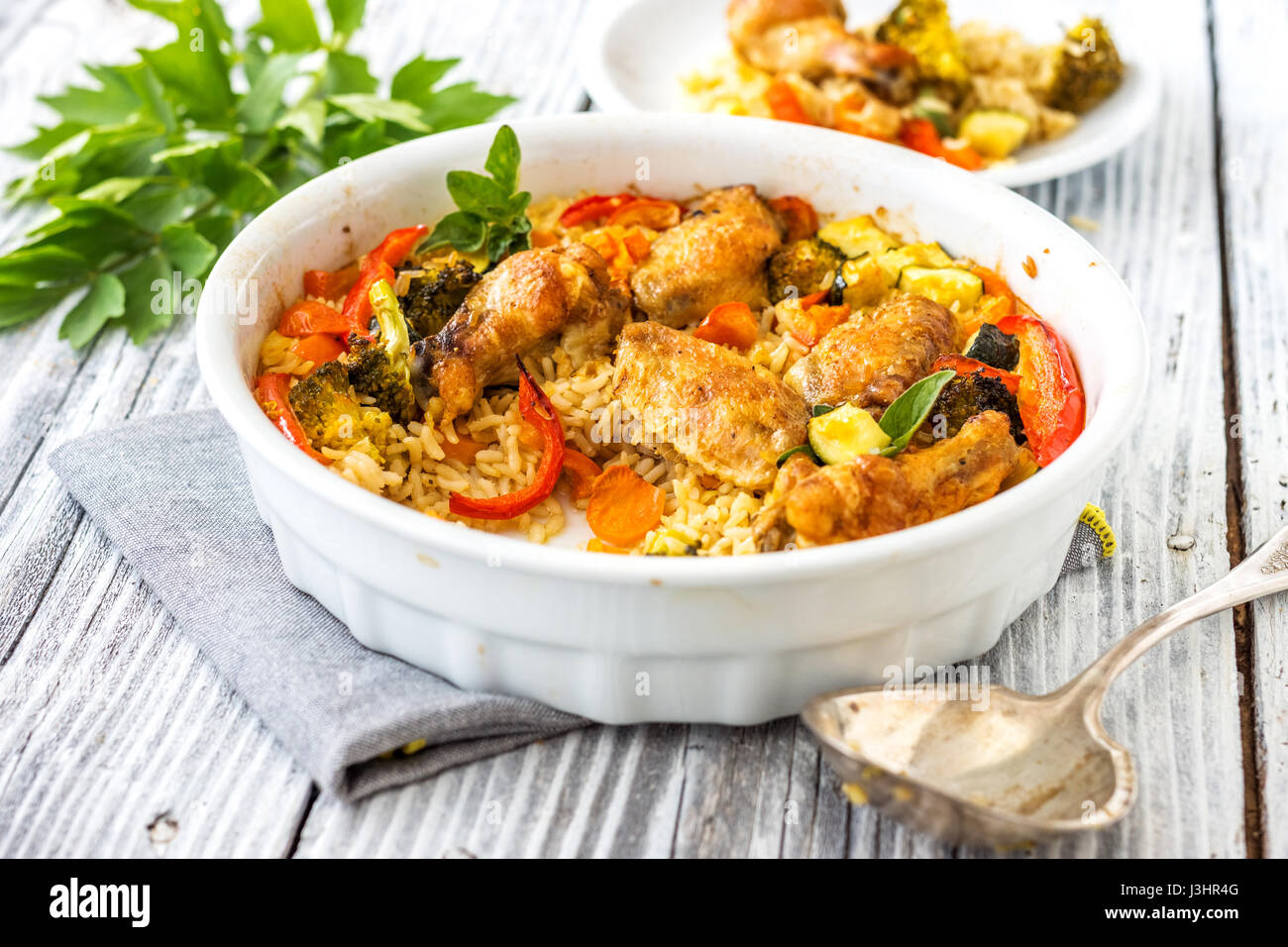 Traditional dish of rice,vegetable and meat-pilaf Stock Photo - Alamy