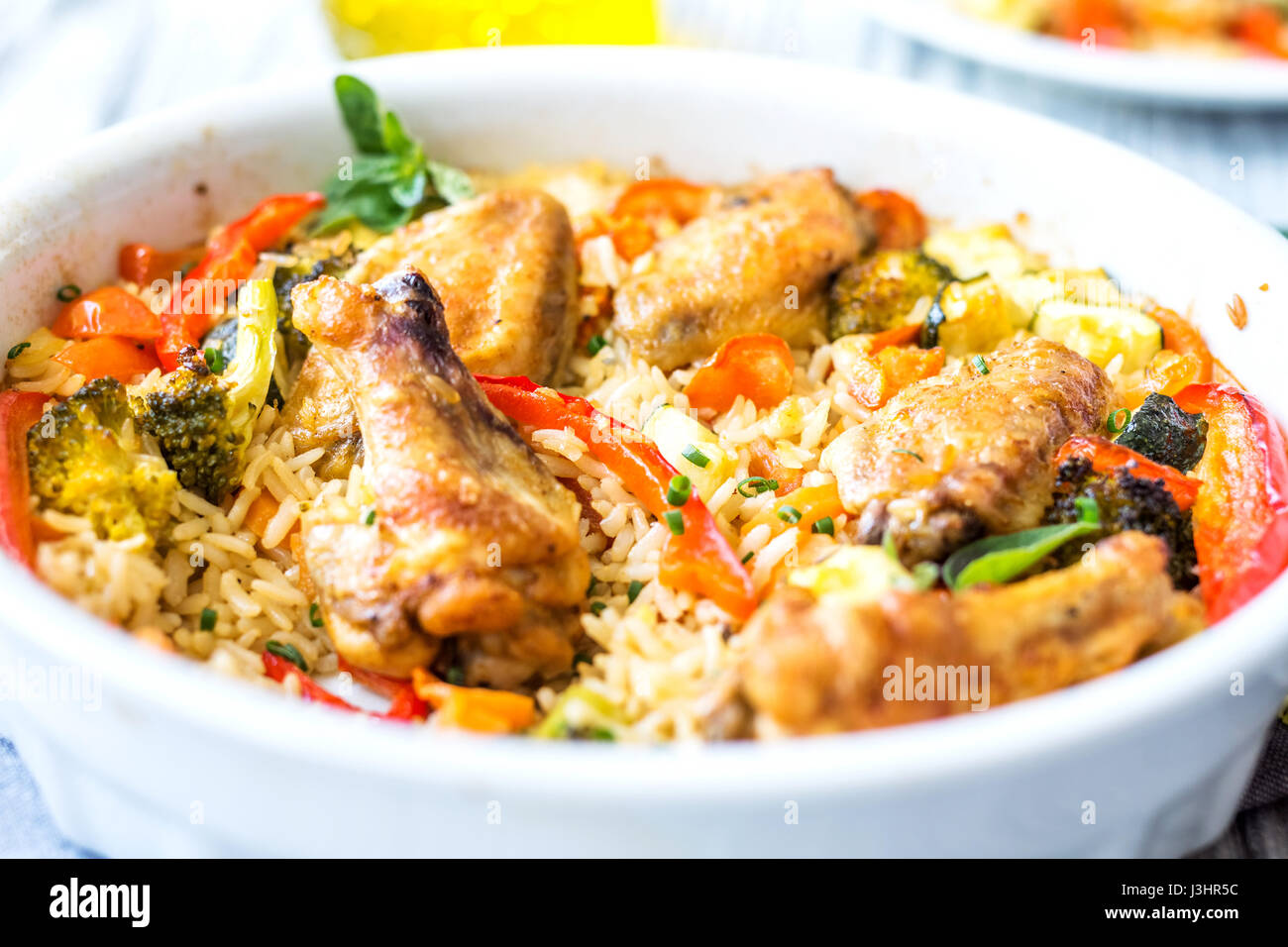 Traditional dish of rice,vegetable and meat-pilaf Stock Photo - Alamy