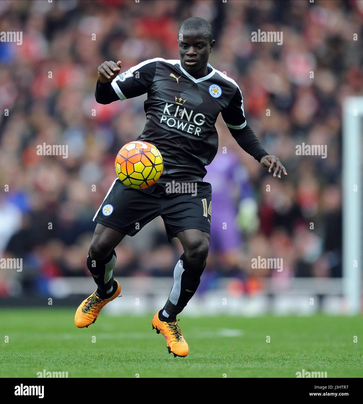 NGOLO KANTE OF LEICESTER CITY ARSENAL V LEICESTER CITY EMIRATES STADIUM ...