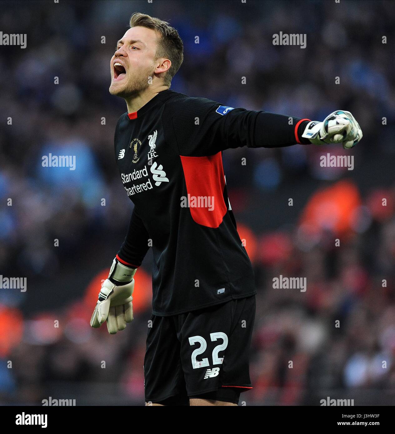 LIVERPOOL GOALKEEPER SIMON MIG LIVERPOOL V MANCHESTER CITY WEMBLEY ...
